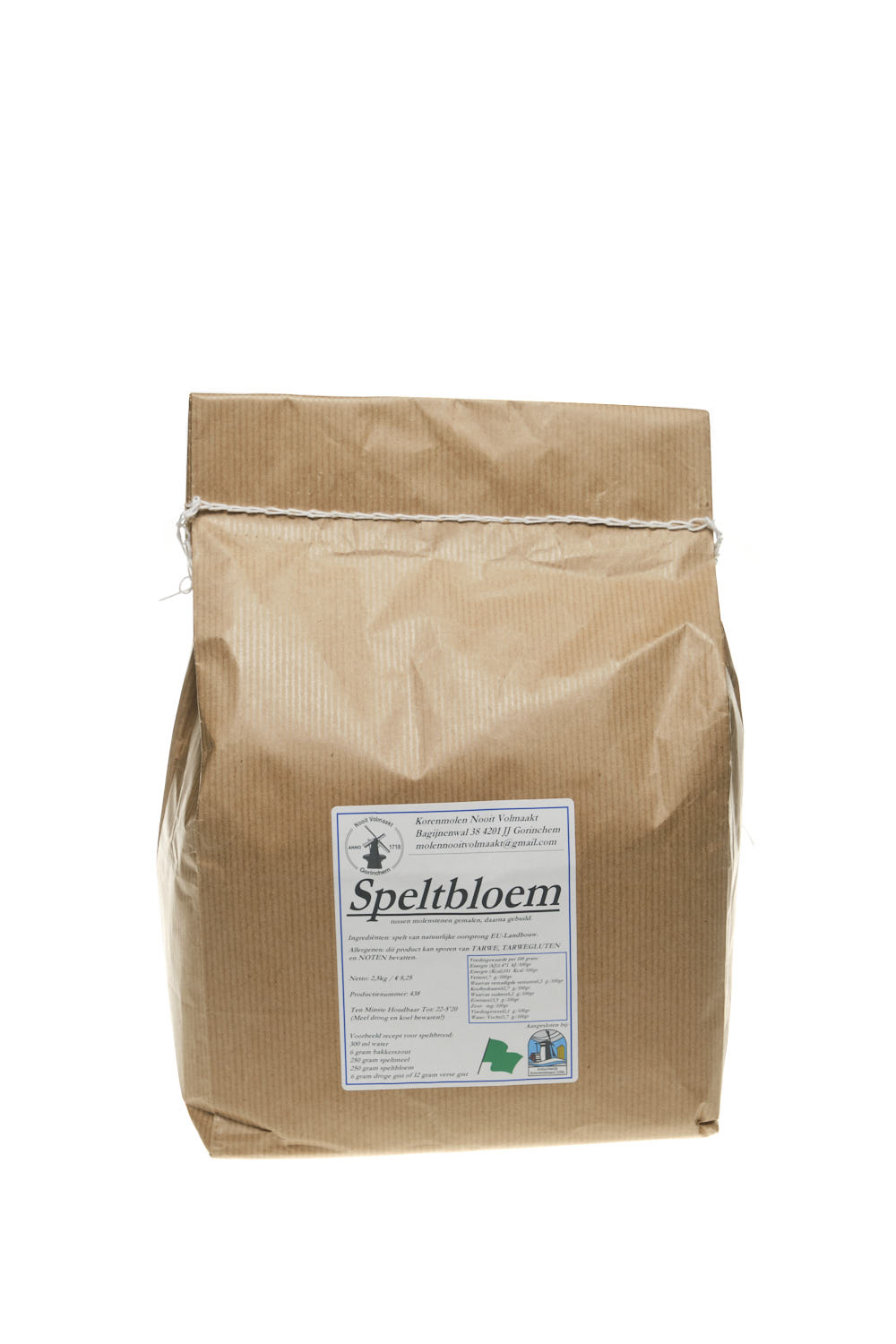 Biologisch speltbloem 2500 gram – Bloesem Molens